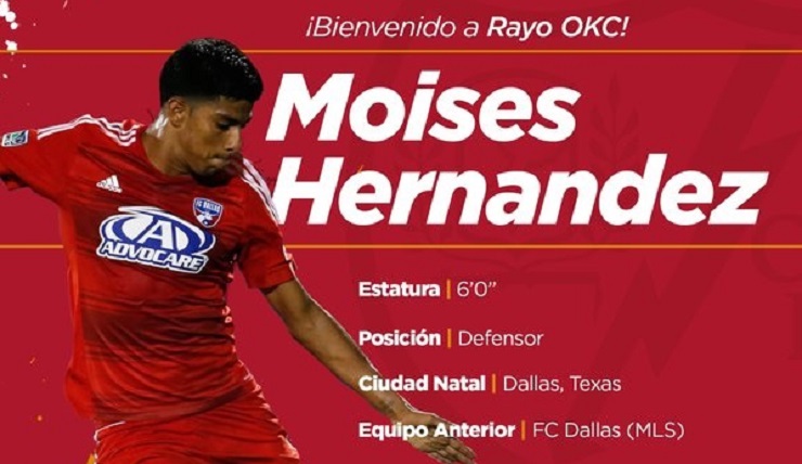 Internacional Guatemalteco MoisÃ©s HernÃ¡ndez Se Unen Al Rayo OKC VÃ­a ...